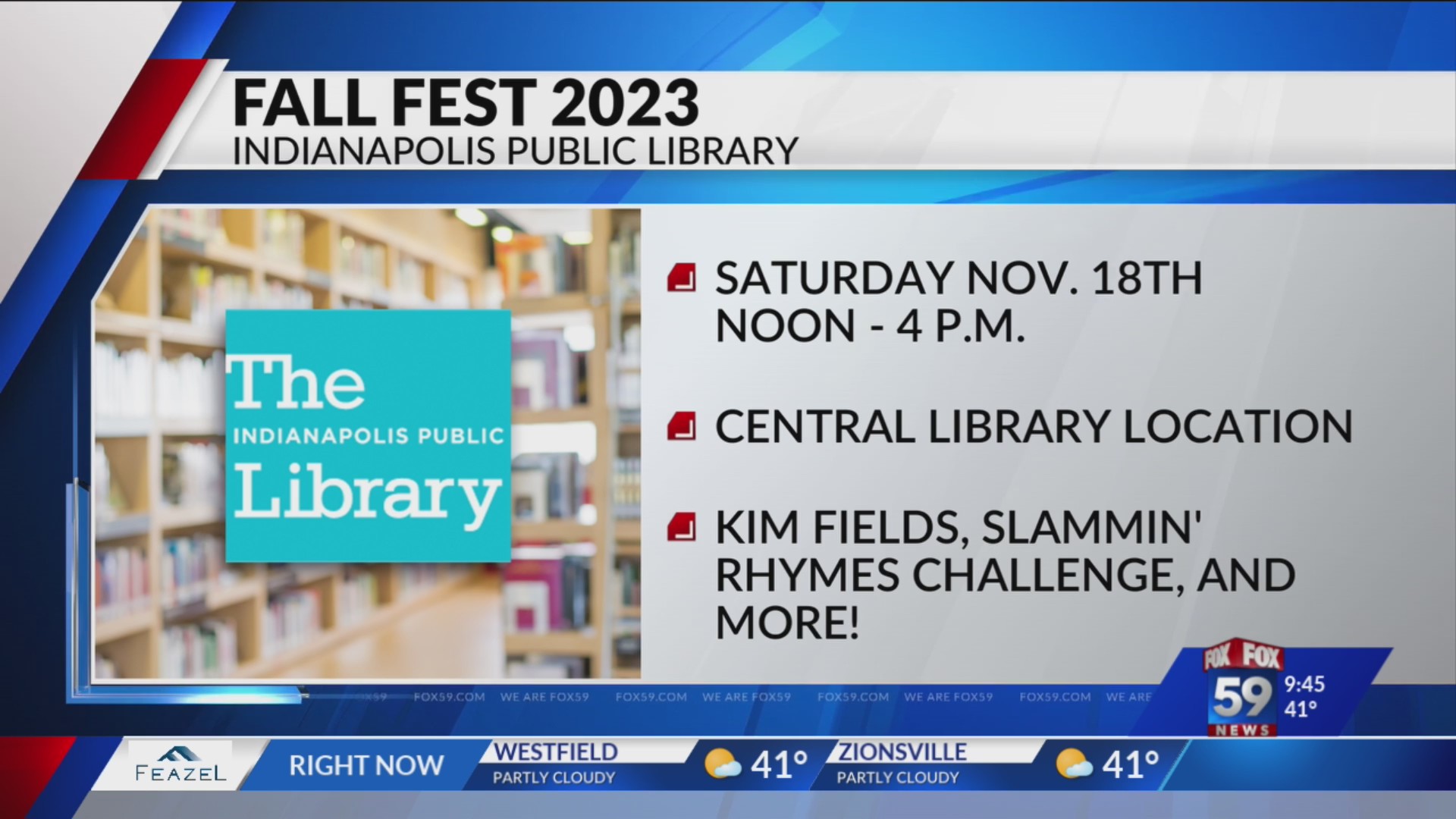 Indianapolis Public Library Fall Fest – Fox 59
