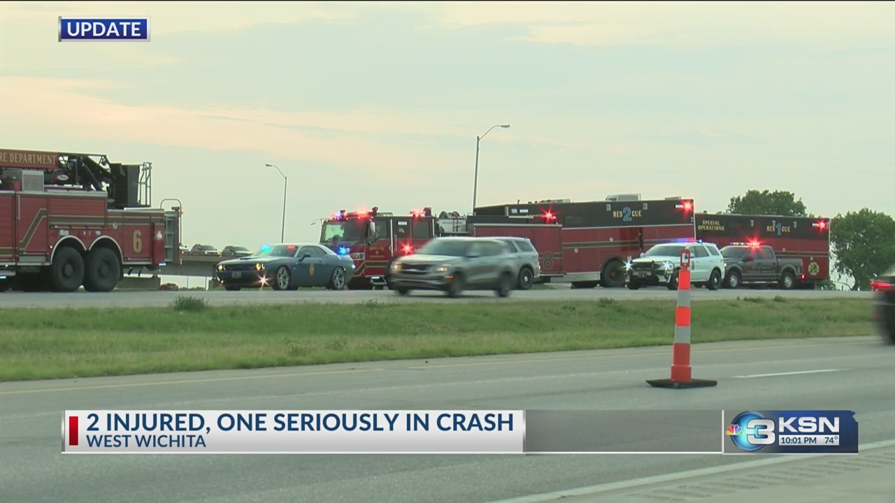 Scene cleared: Crash near Kellogg and I-235 injures four – KSN-TV