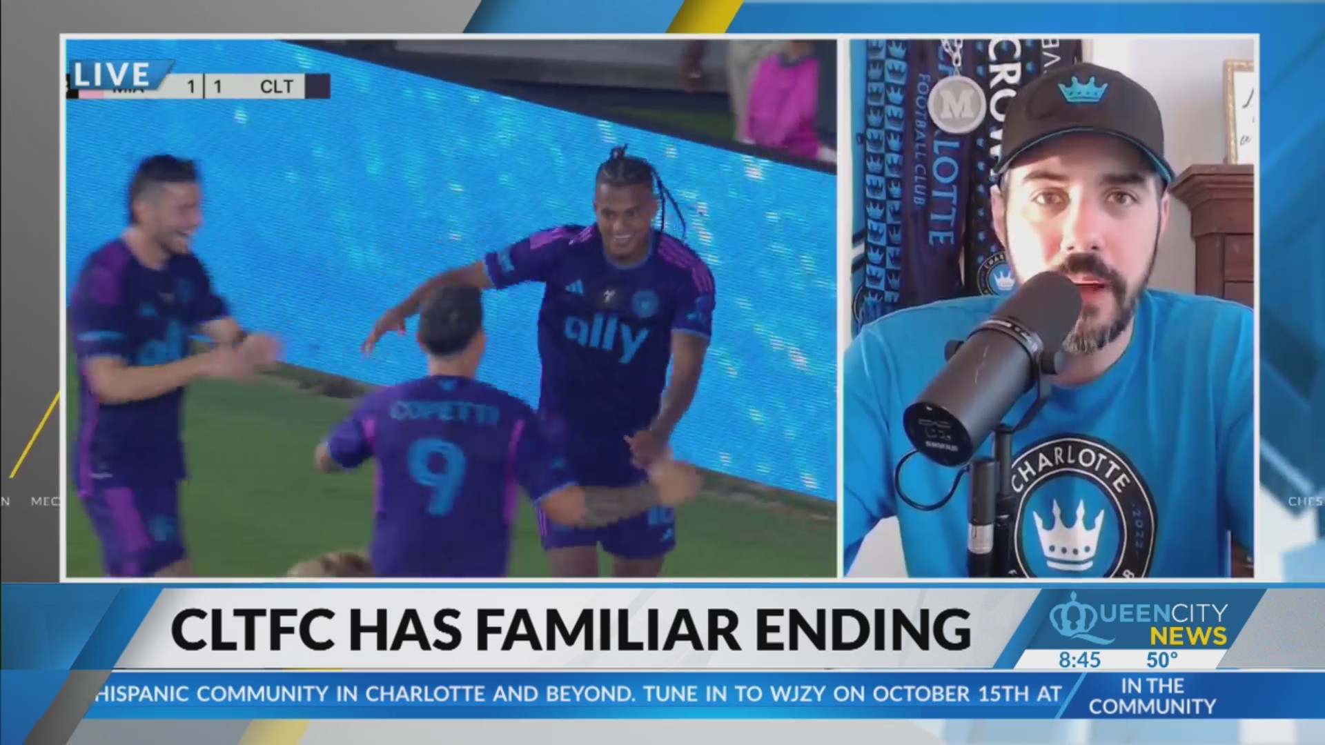 CLTFC draws 2-2 vs Miami; still in playoff hunt – WSPA 7NEWS