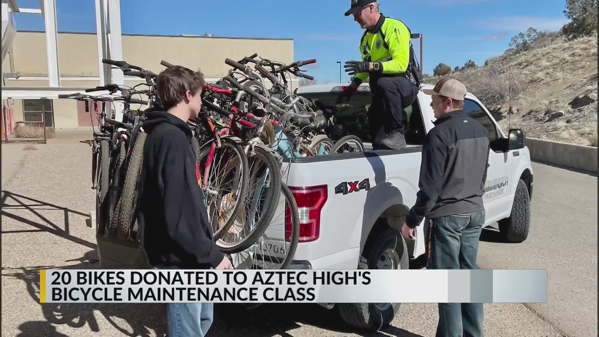 Aztec High bicycle class receives donation from Farmington police ...