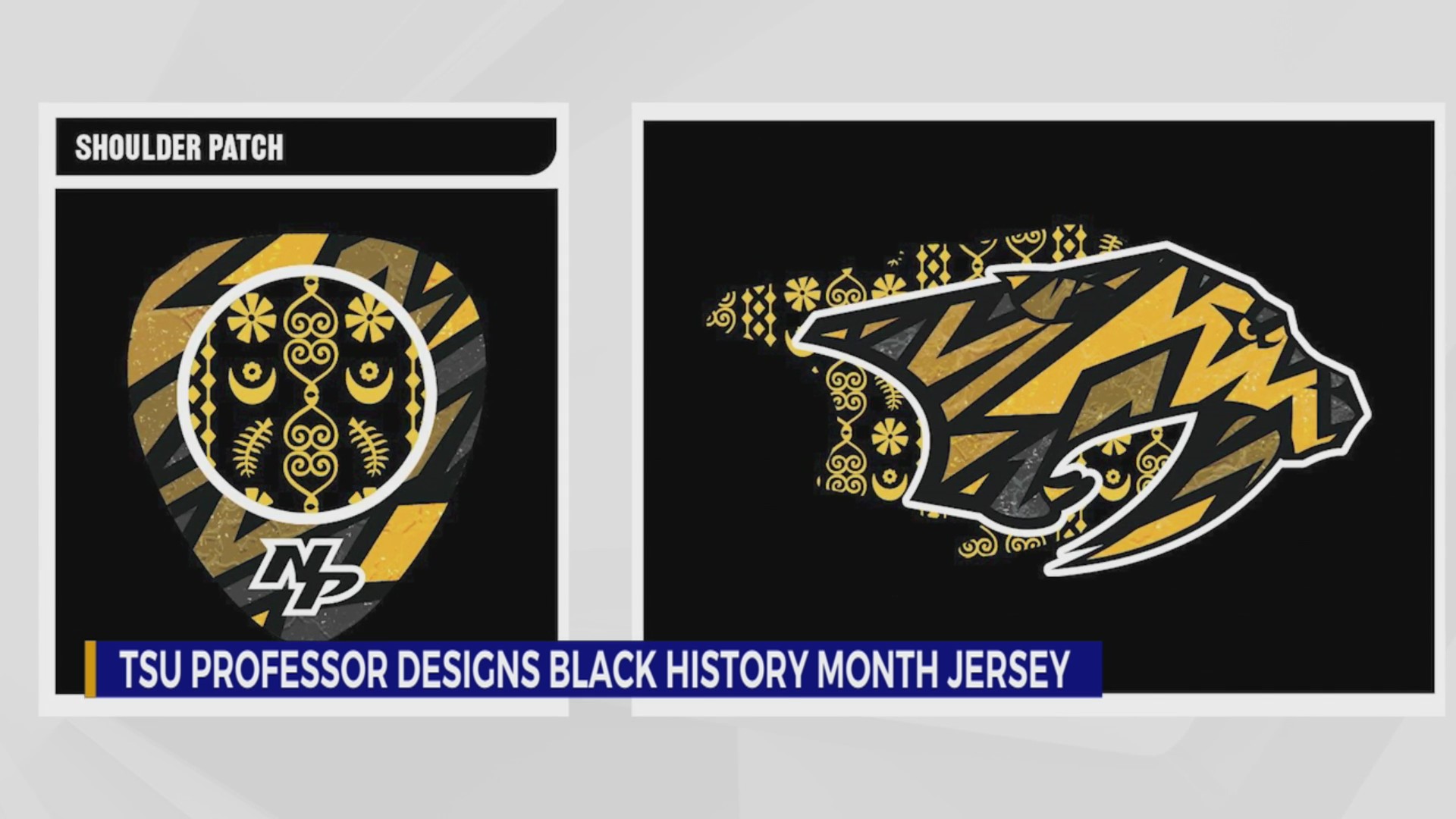 TSU professor designs Black History Month Preds jersey – WKRN News 2