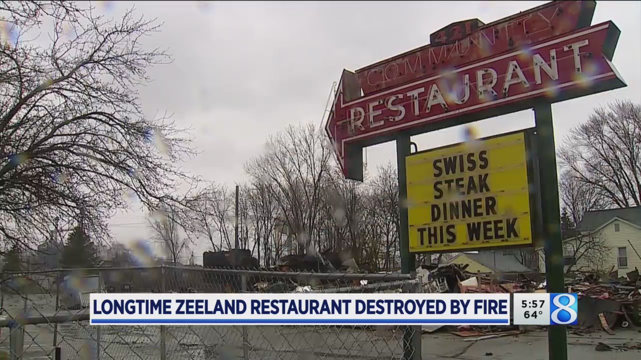 Community Restaurant in Zeeland ‘total loss’ after fire – WOODTV.com