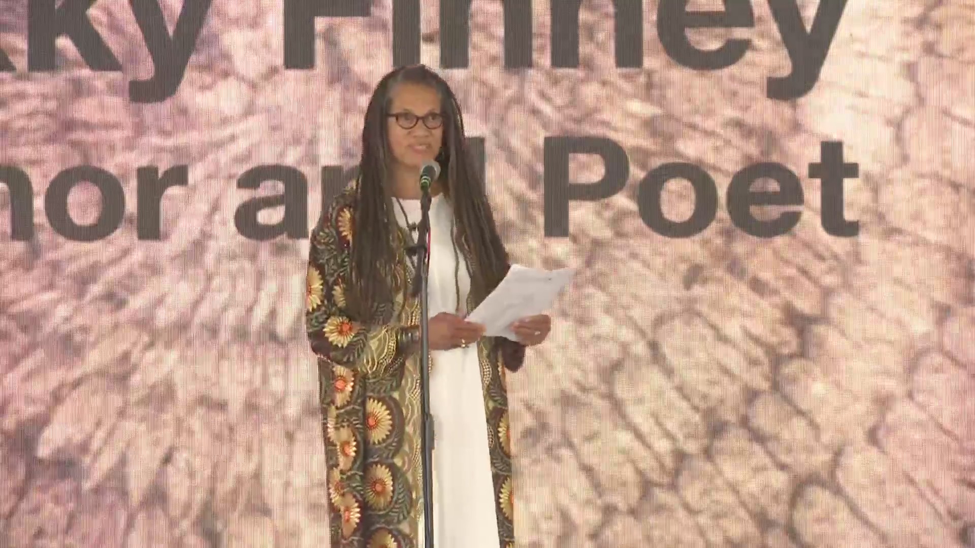 Author and poet Nikky Finney delivers message at International African ...