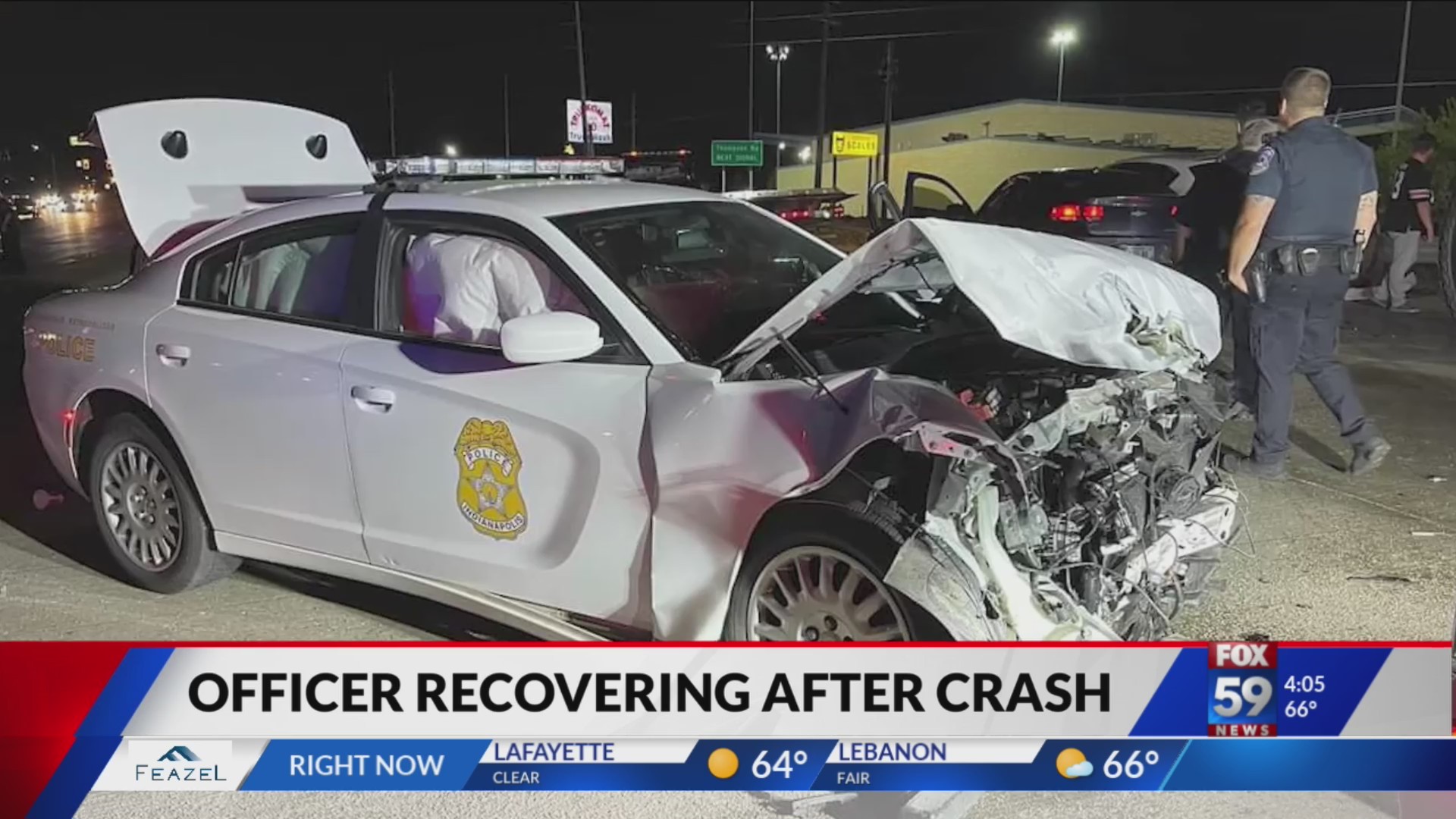 IMPD officer involved in crash with suspected impaired driver – Fox 59
