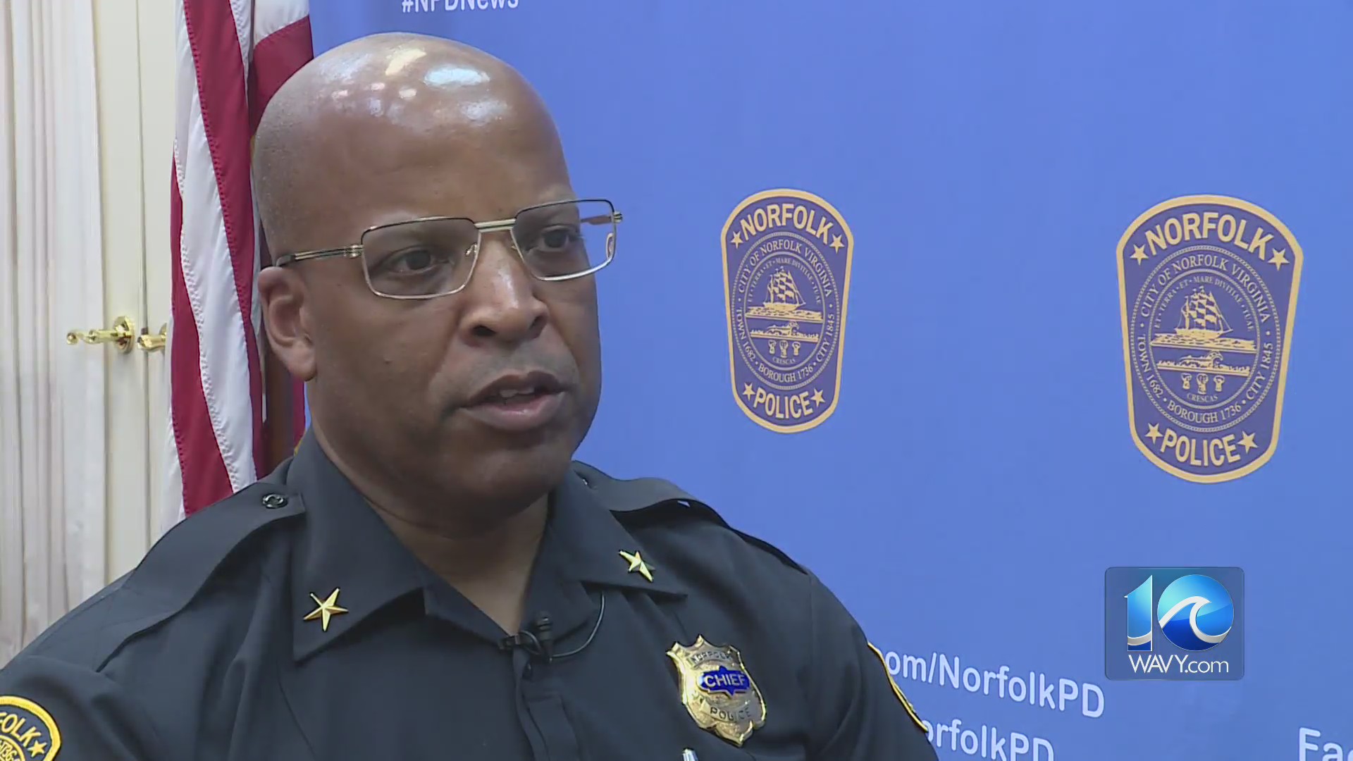 Norfolk Police Chief Mark Talbot talk about annual National Night Out ...