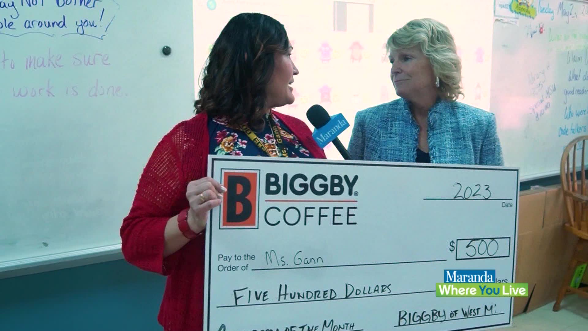Maranda Biggby Coffee Teacher of the Month – WOODTV.com