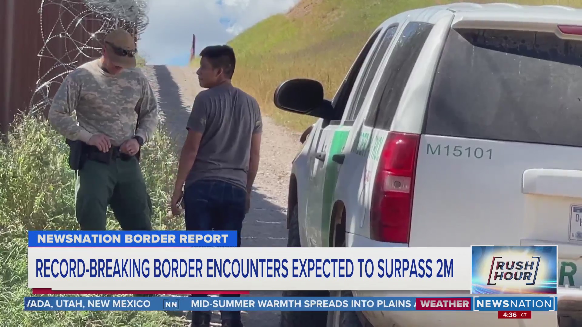Record-breaking border encounters expected to surpass 2M | Rush Hour ...