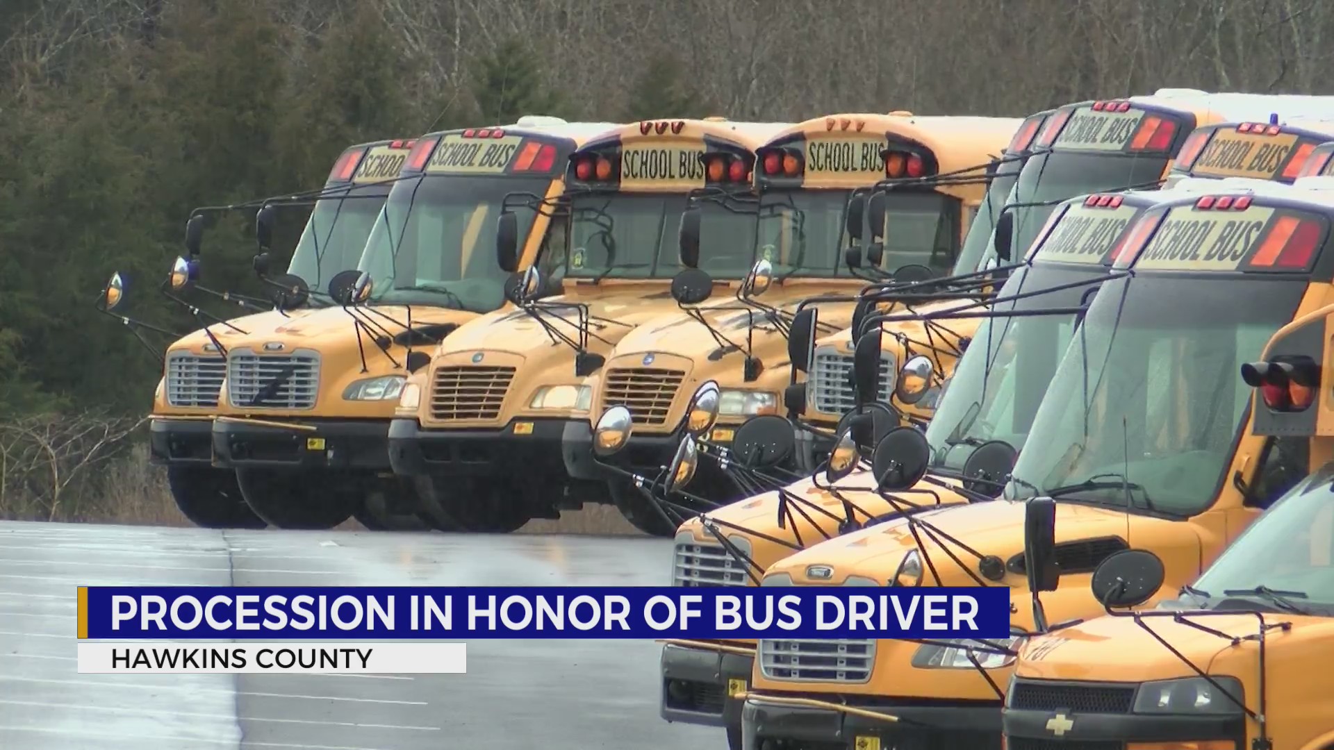 Procession held in honor of Hawkins County bus driver killed in crash ...