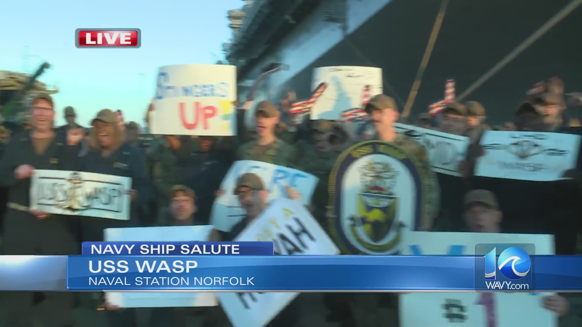 WAVY’s Navy Ship Salute: USS Wasp – WAVY.com
