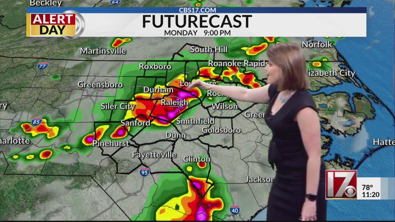 Rachel Duensing’s Monday weather forecast – CBS17.com