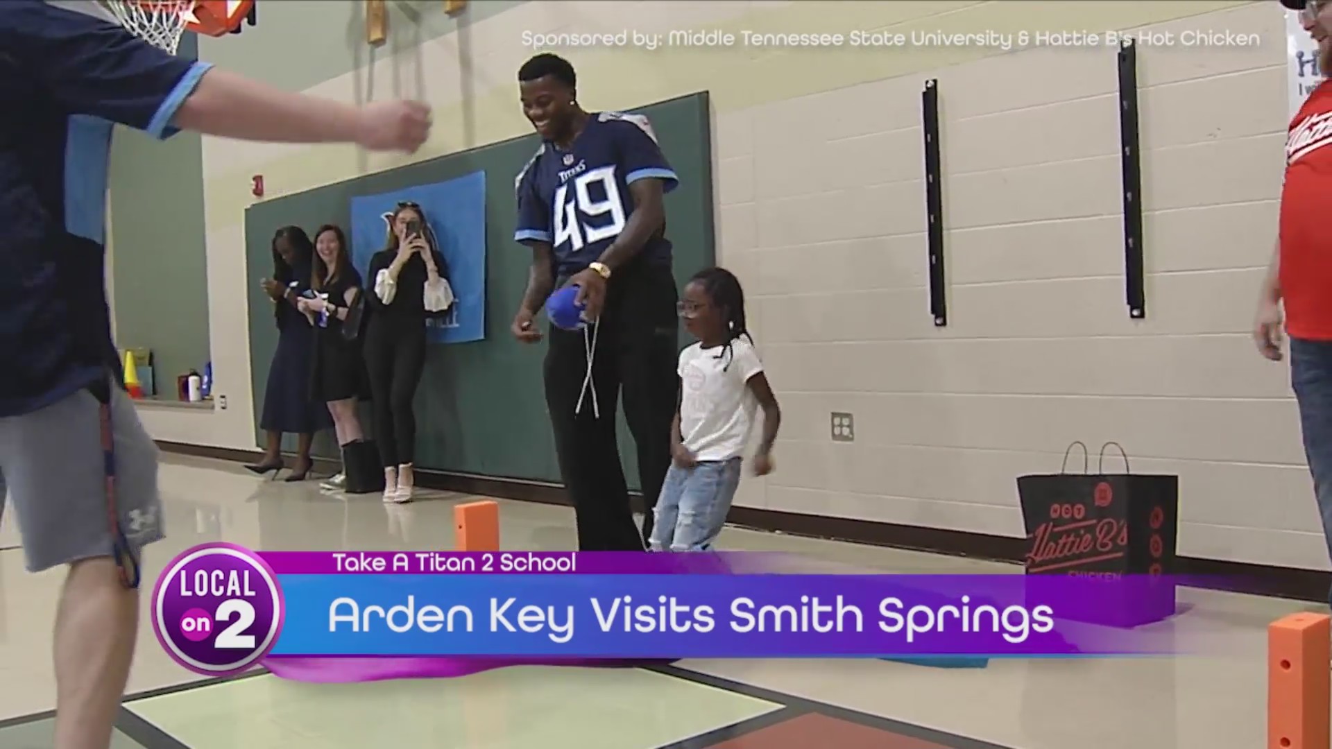 Take a Titan 2 School: Arden Key visits Smith Springs Elementary – WKRN ...