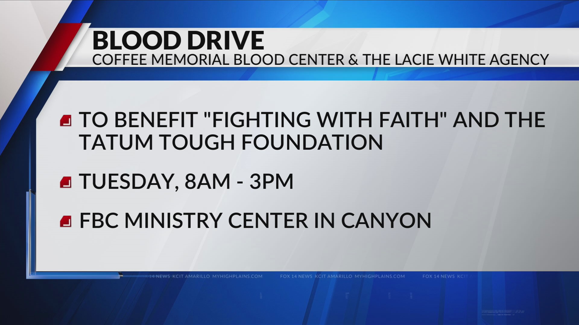 Lacie White Agency, Coffee Memorial Blood Center host ‘Fighting with ...
