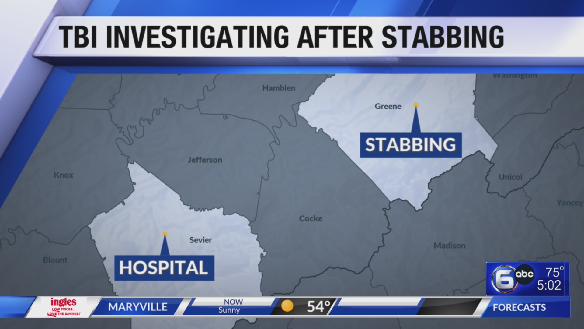 Greeneville stabbing under TBI, police investigation – WATE 6 On Your Side