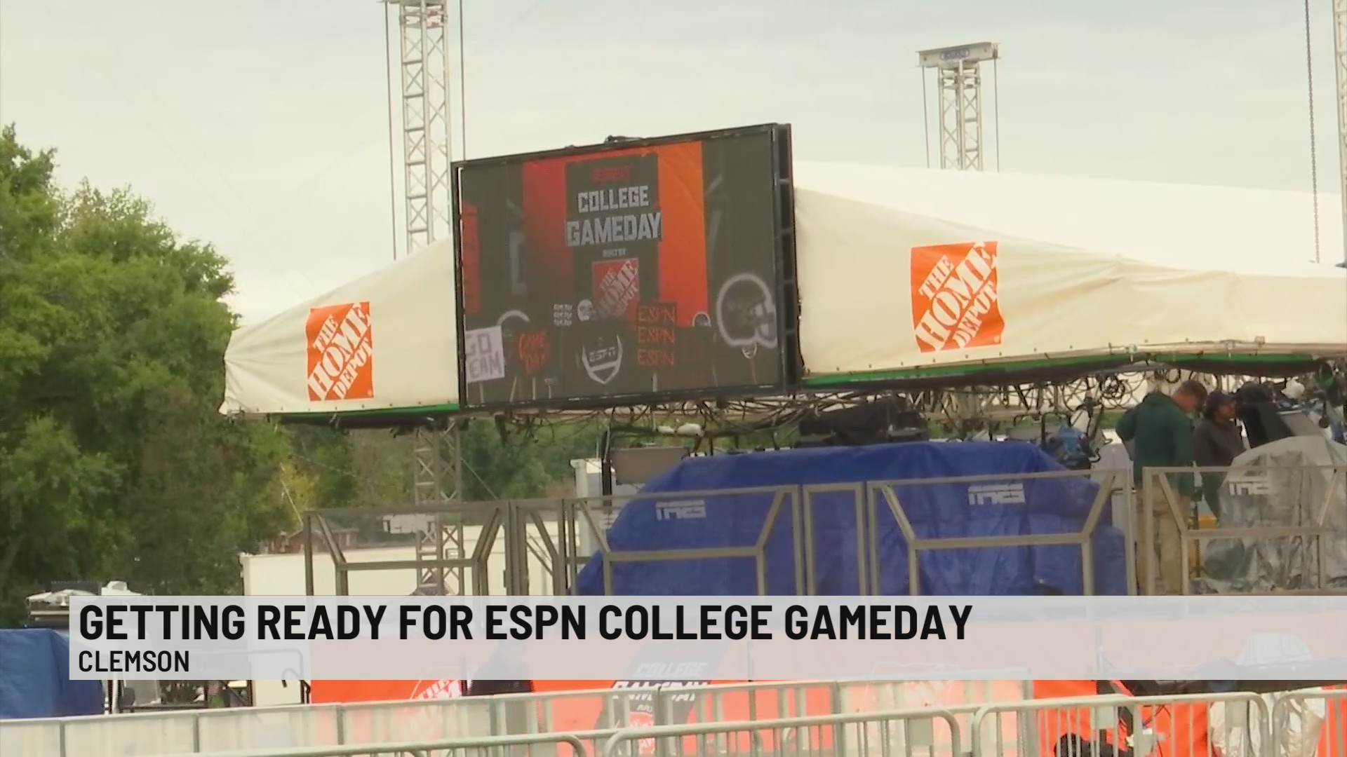 ESPN College GameDay makes final preps before big game – WSPA 7NEWS