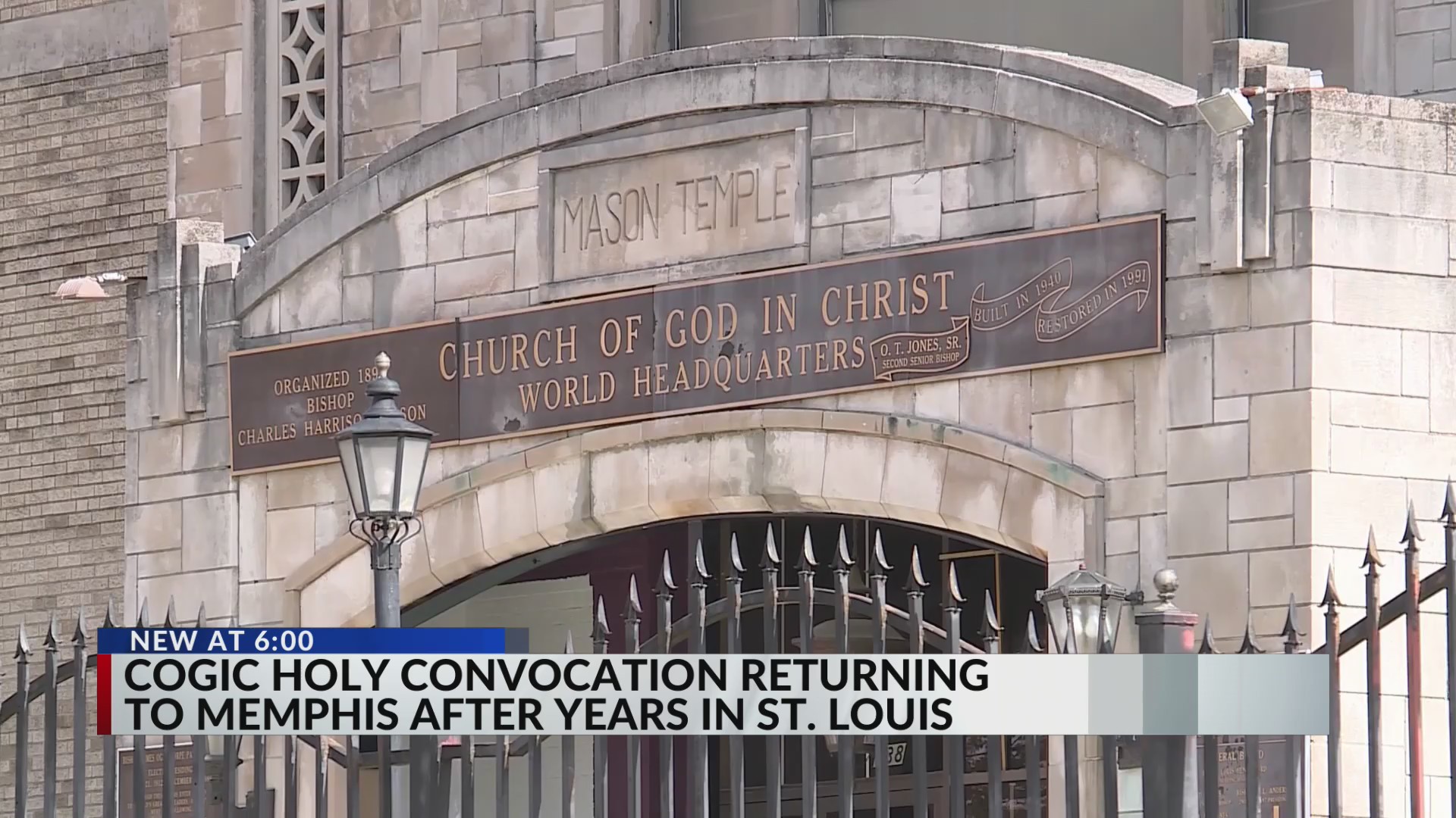 COGIC returning to Memphis for 114th Holy Convocation – WREG.com