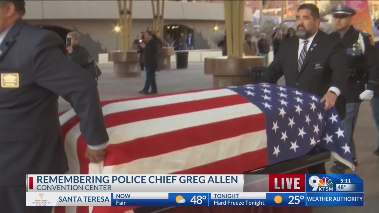 Remembering Police Chief Allen; Chief Allen’s hearse is escorted into ...