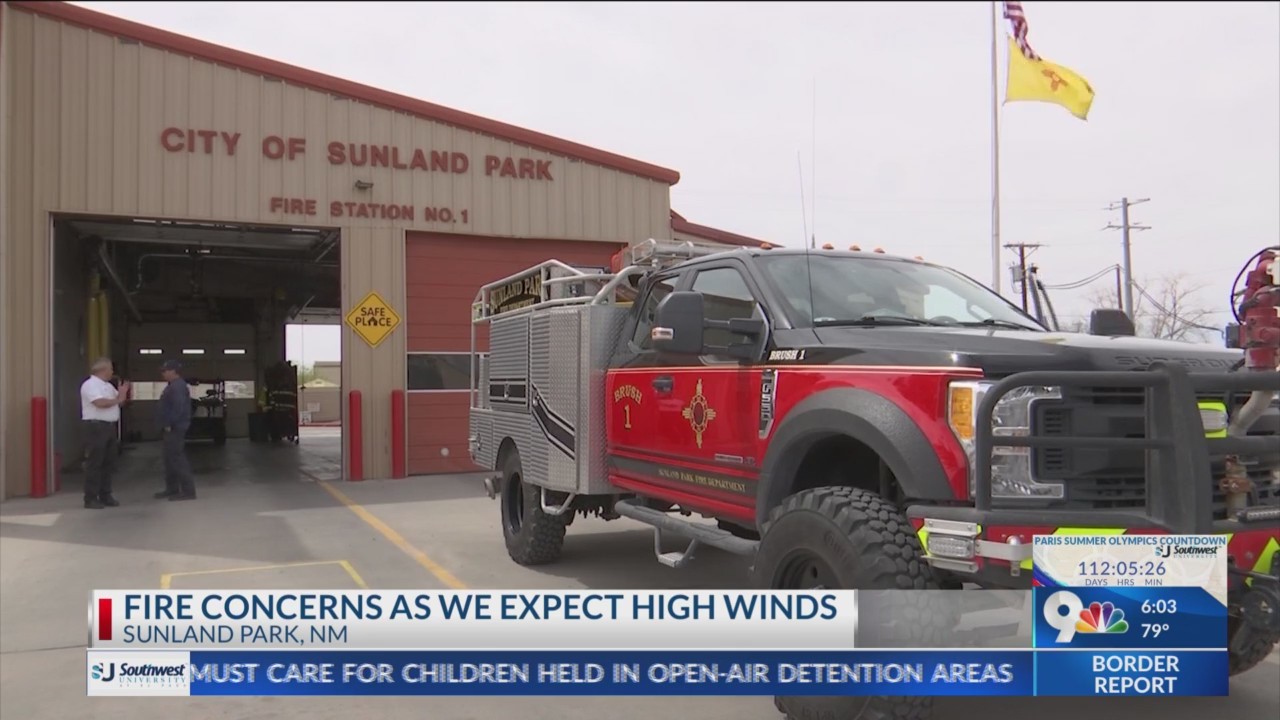 Sunland Park Fire Department shows how the brush truck helps during ...