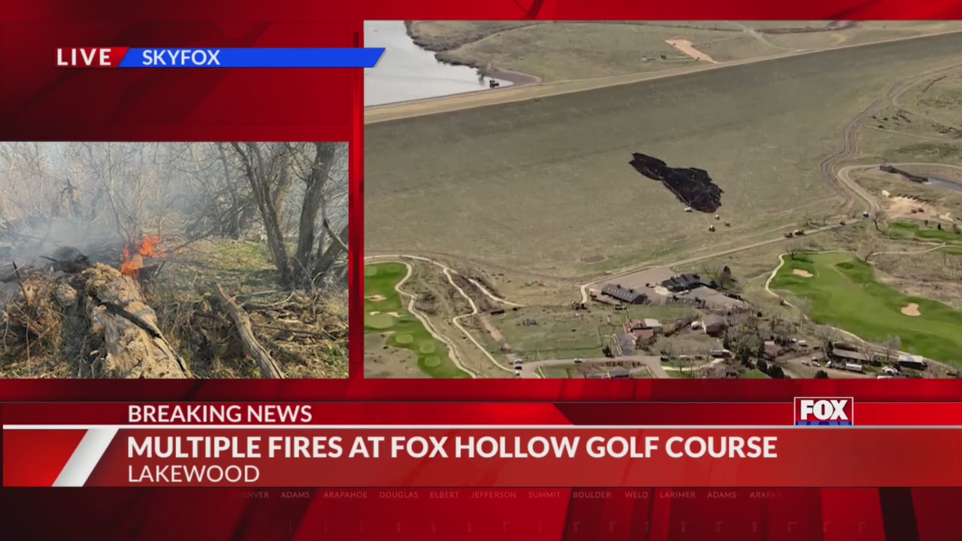 Crews respond to several fires at golf course in Jefferson County ...