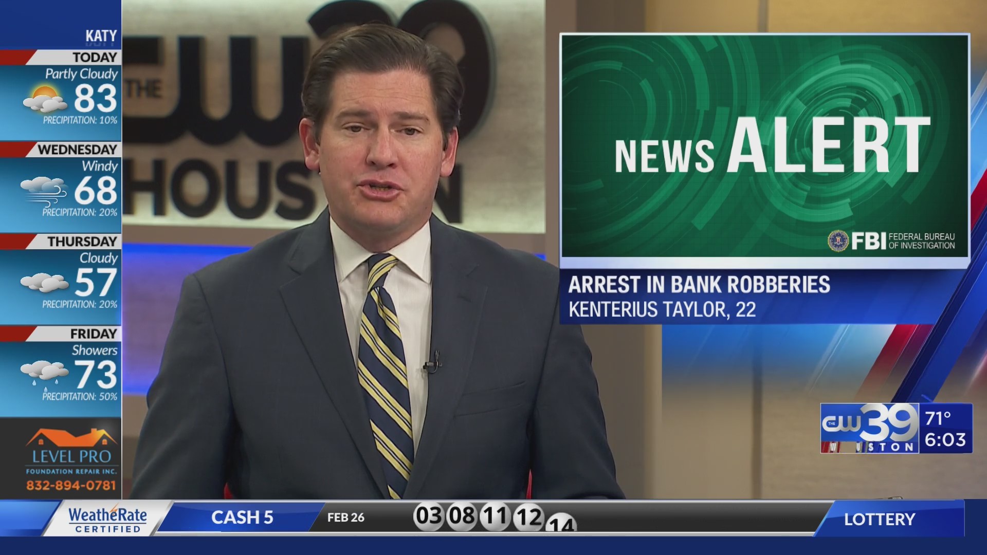 FBI arrests 4-time bank robber out of north Houston | CW39 HOUSTON ...