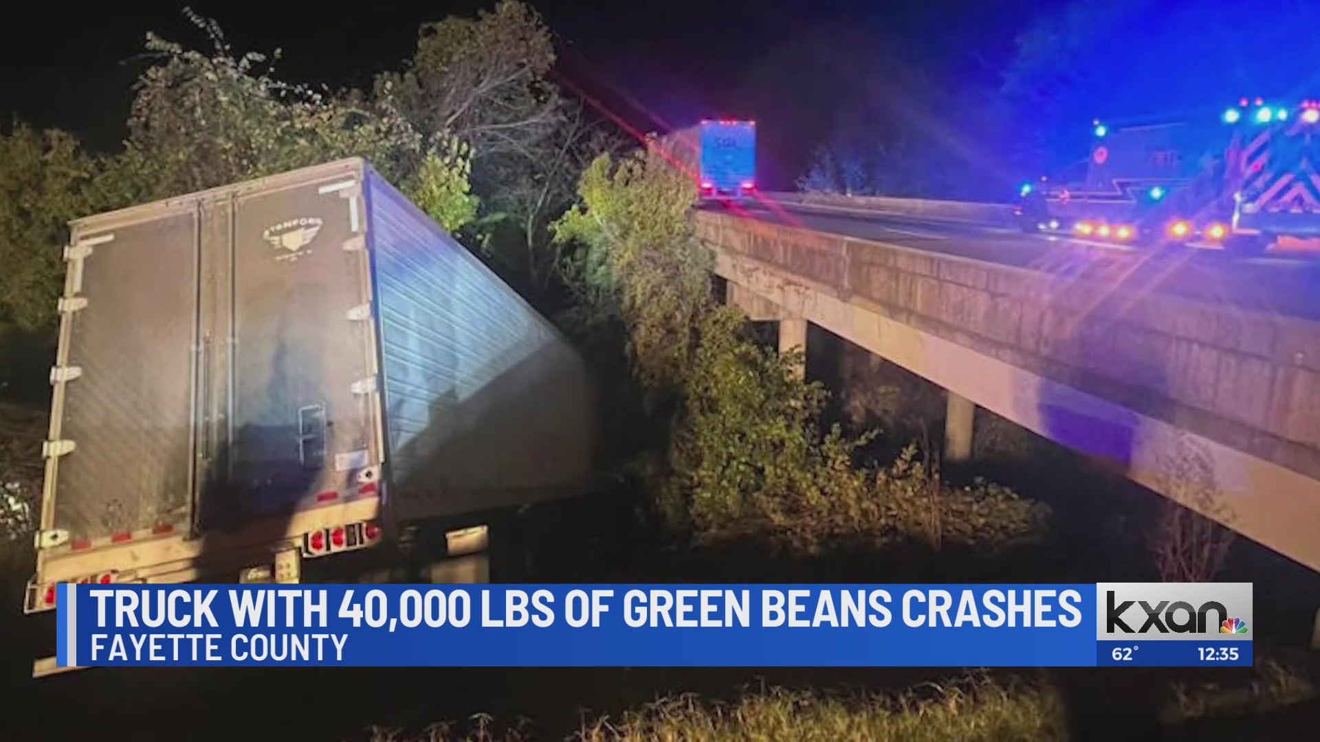 Truck carrying 40,000 pounds of green beans crashes in Fayette County ...