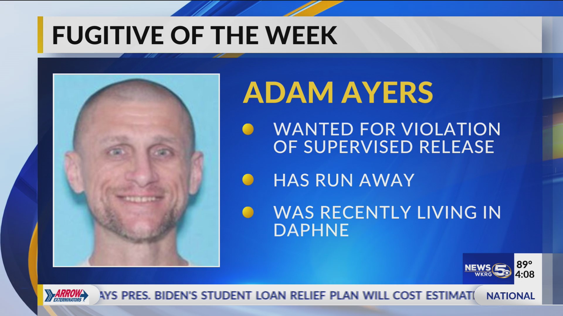 Fugitive of the Week: Adam Ayers – WKRG News 5