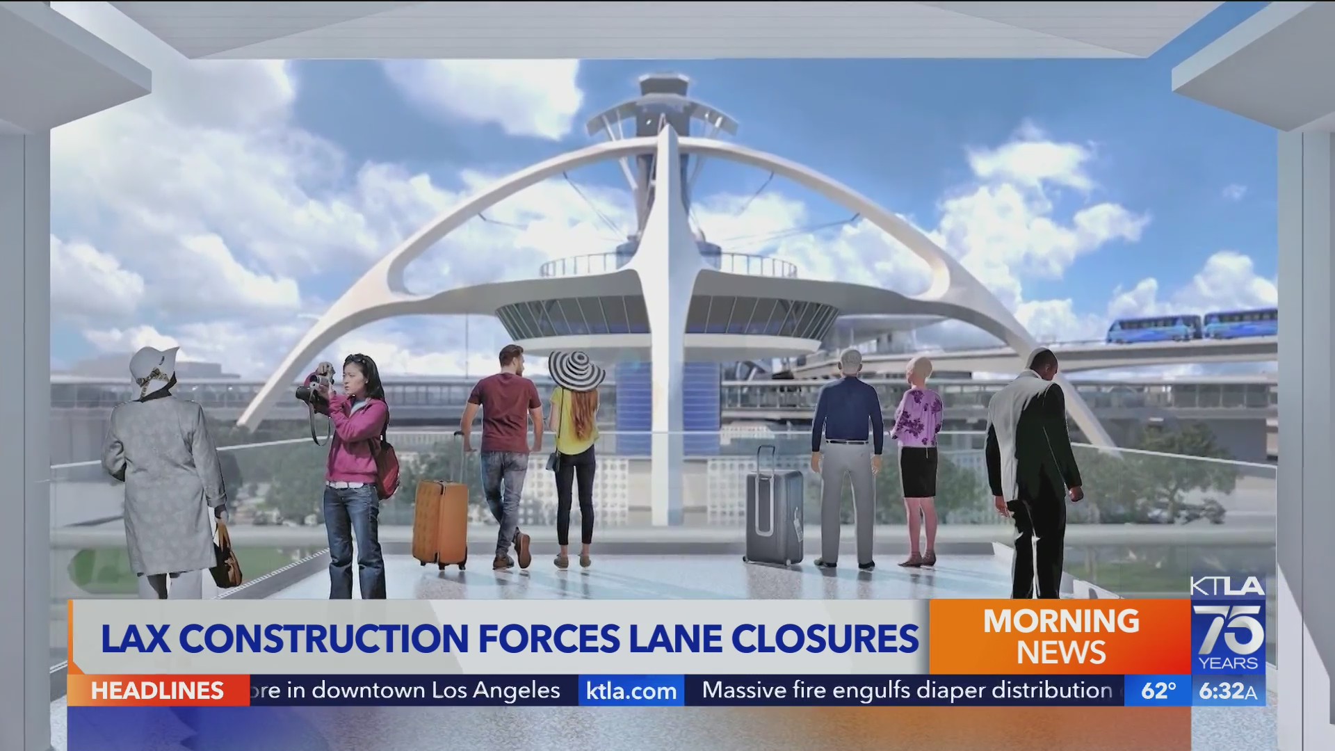LAX construction forces lane closures – KTLA