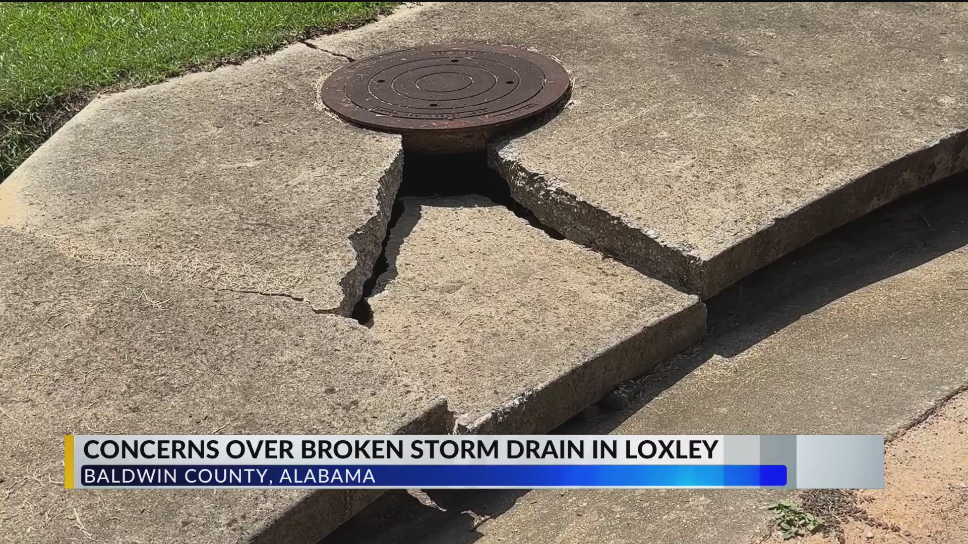Residents in Loxley say broken storm drain is a safety hazard – WKRG News 5