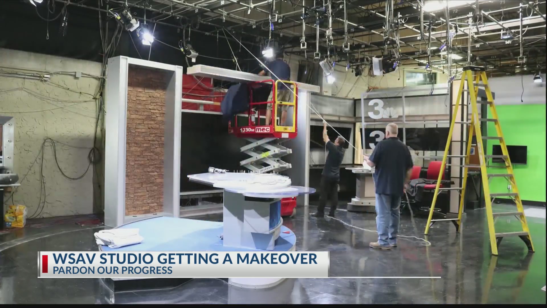 The WSAV News 3 studio is getting a makeover – WSAV-TV