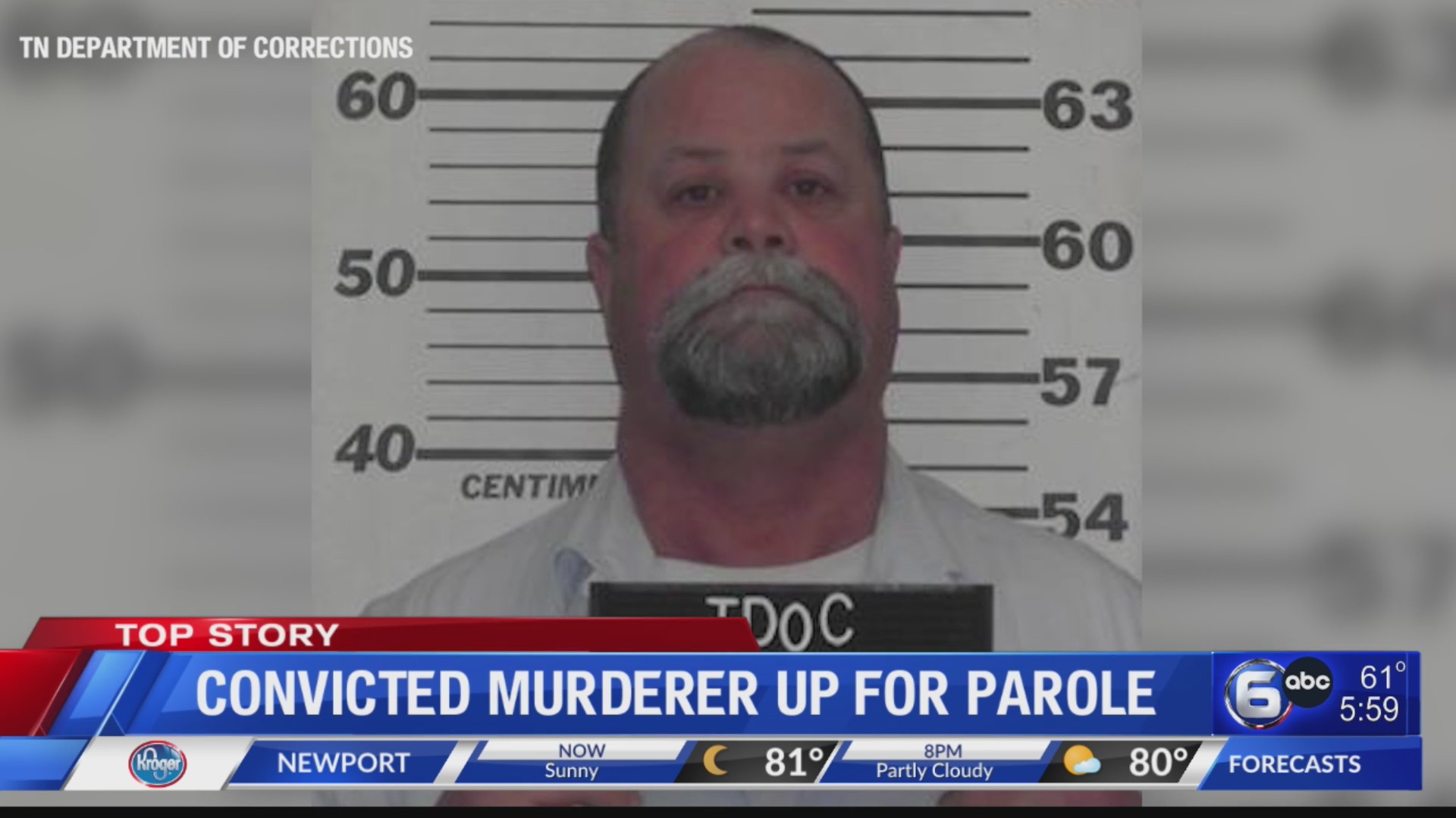 Convicted Sevier County murdered up for parole – WATE 6 On Your Side