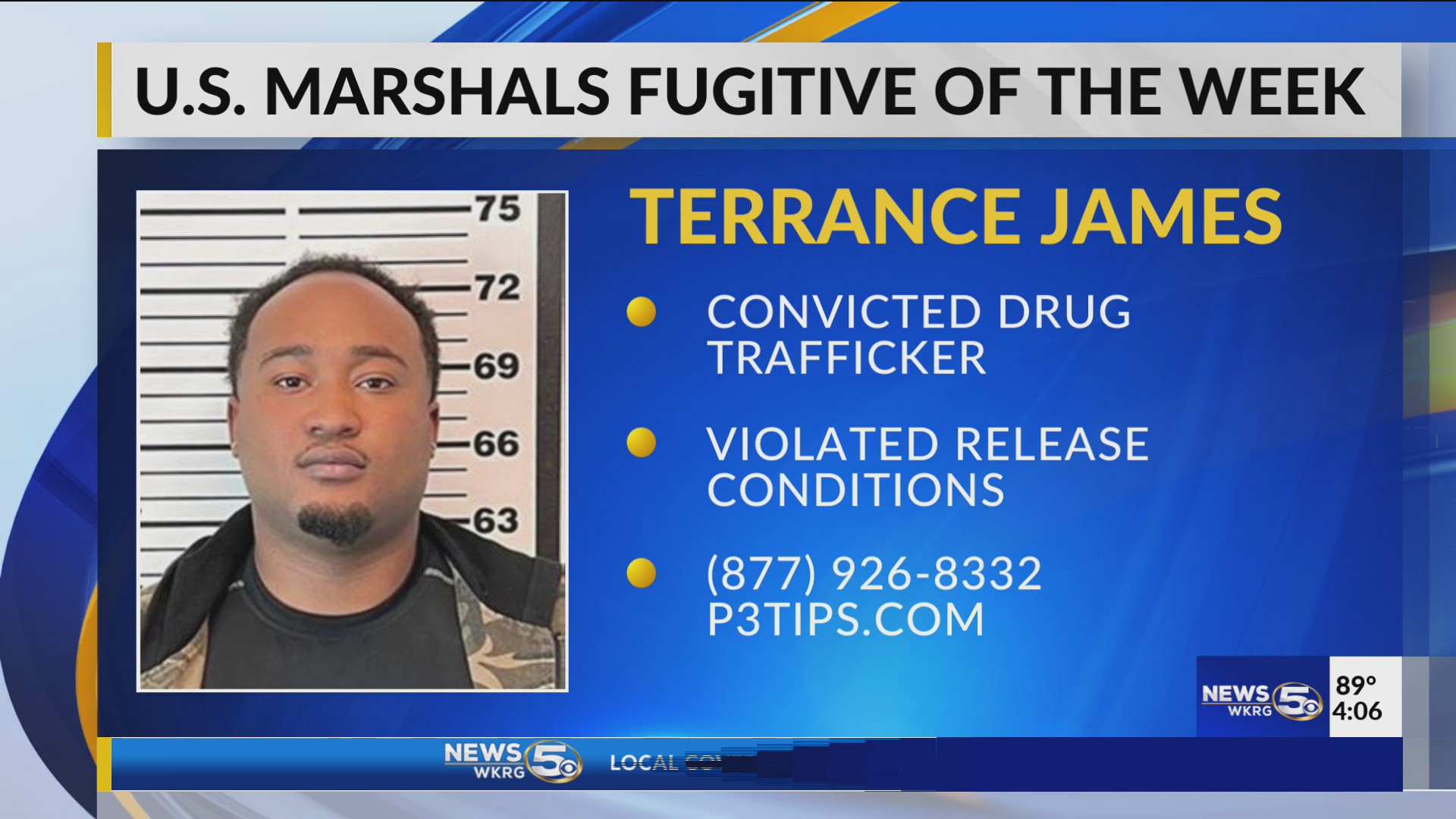 Fugitive of the Week: Terrance James – WKRG News 5