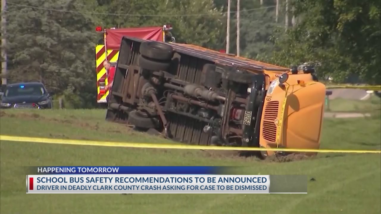 Driver charged with vehicular homicide in Clark County bus crash files motion to dismiss case ...