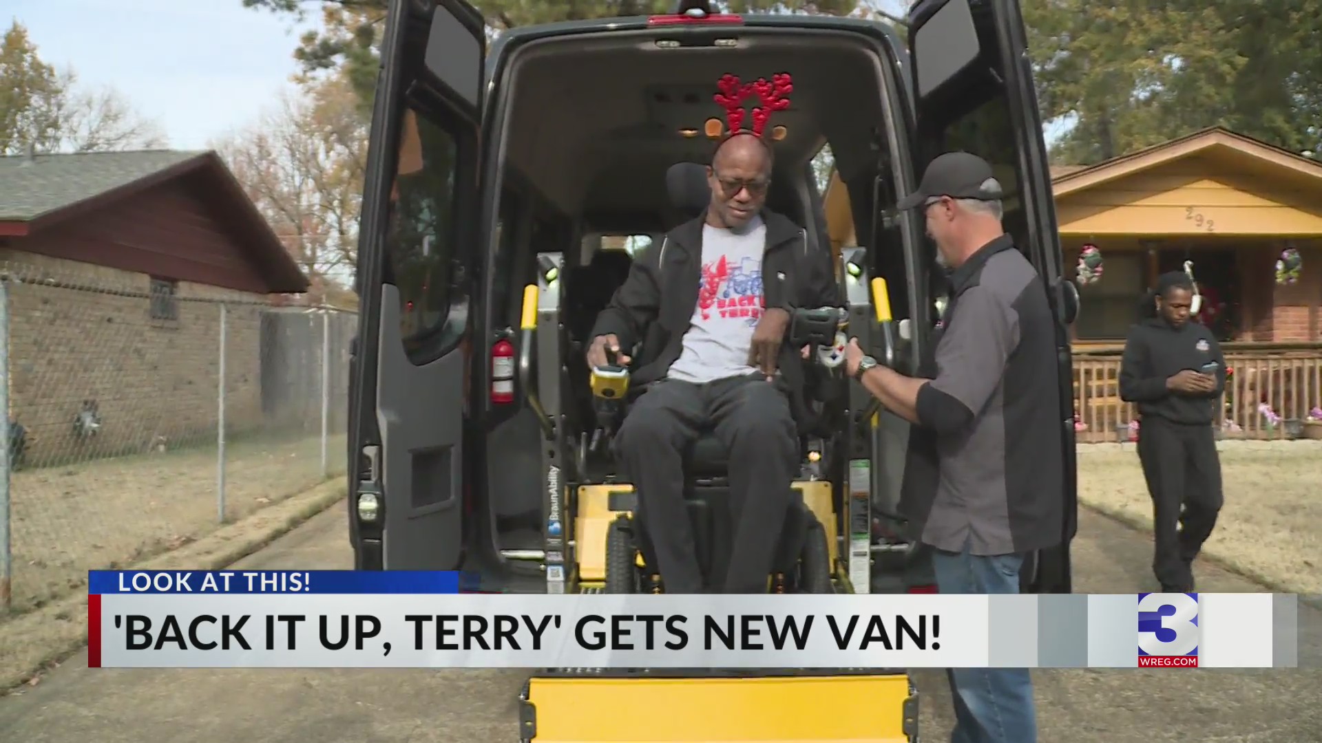 Terry can now ‘back it up’ in new wheelchair-accessible van – WREG.com