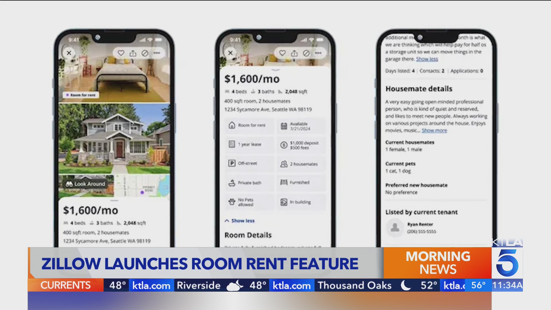 Zillow launches individual room rental feature – KTLA