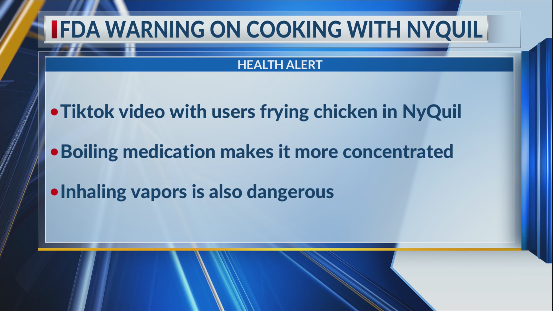 FDA warns of viral Nyquil chicken food trend: ‘challenge sounds silly ...