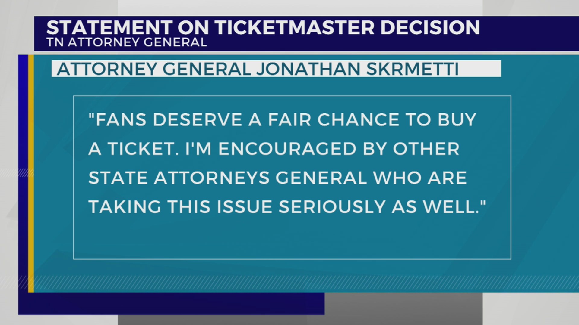 AG issues statement on Ticketmaster’s decision to cancel public sale of Taylor Swift tickets ...