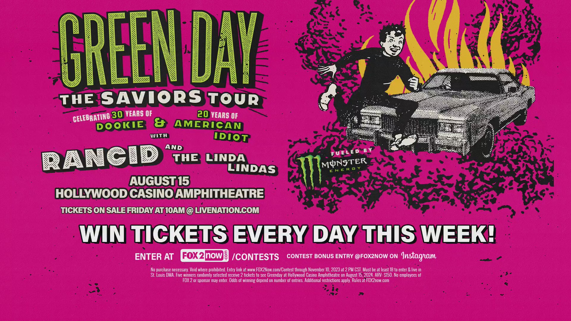Green Day performing at Hollywood Amphitheater next summer – FOX 2