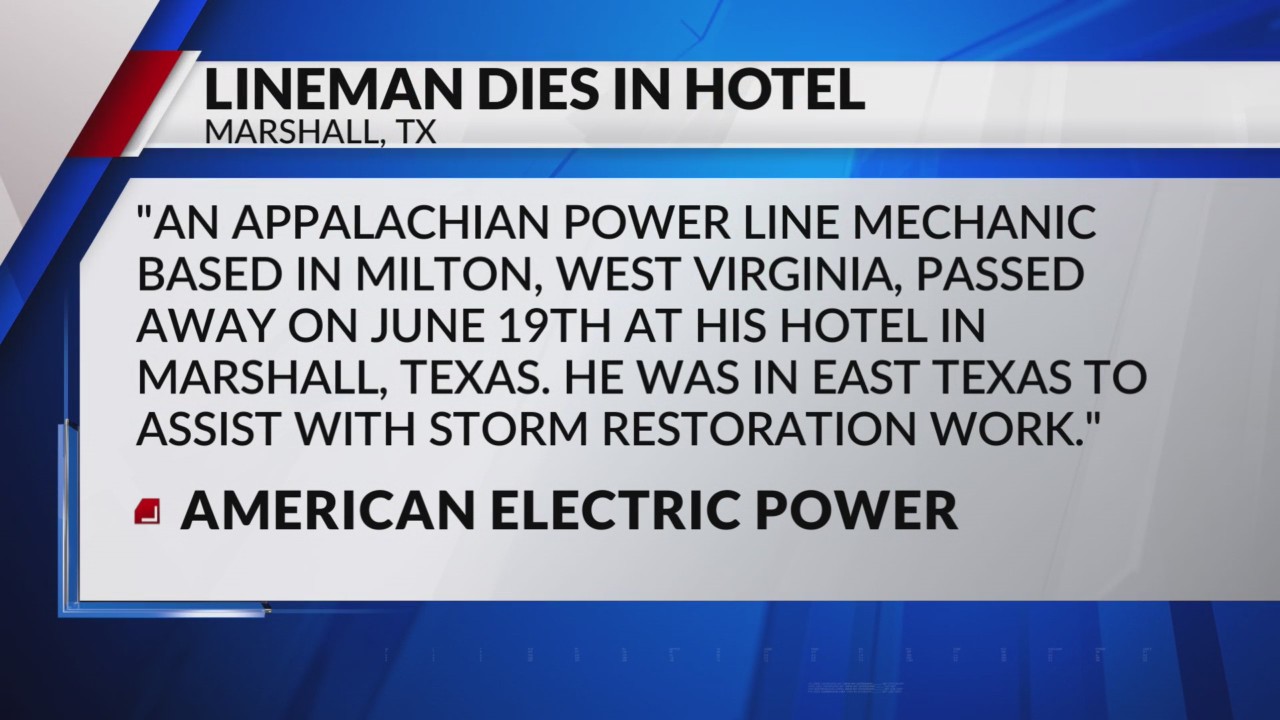 35-year-old lineman dies after working to restore power in East Texas ...