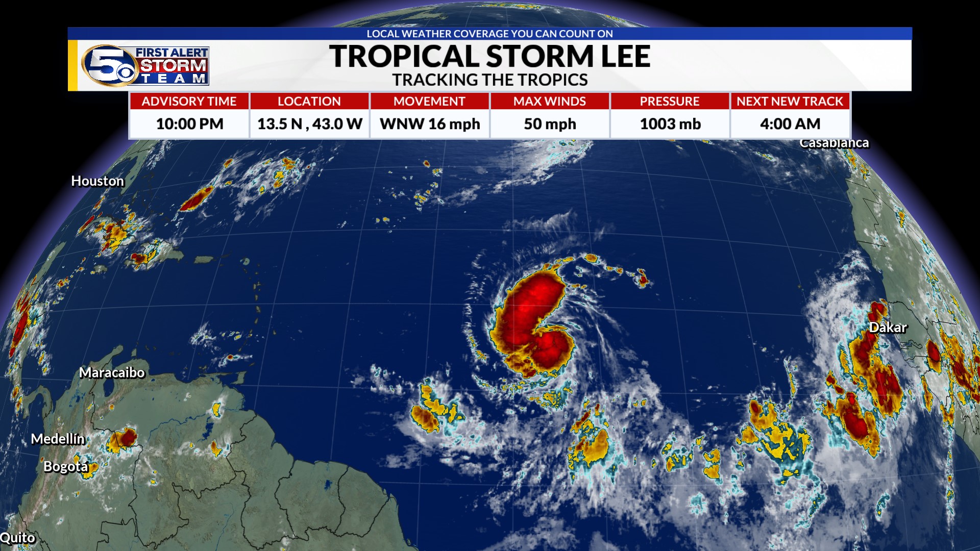 Lee Getting Stronger, Could Become a Strong Cat. 4 Hurricane – WKRG News 5
