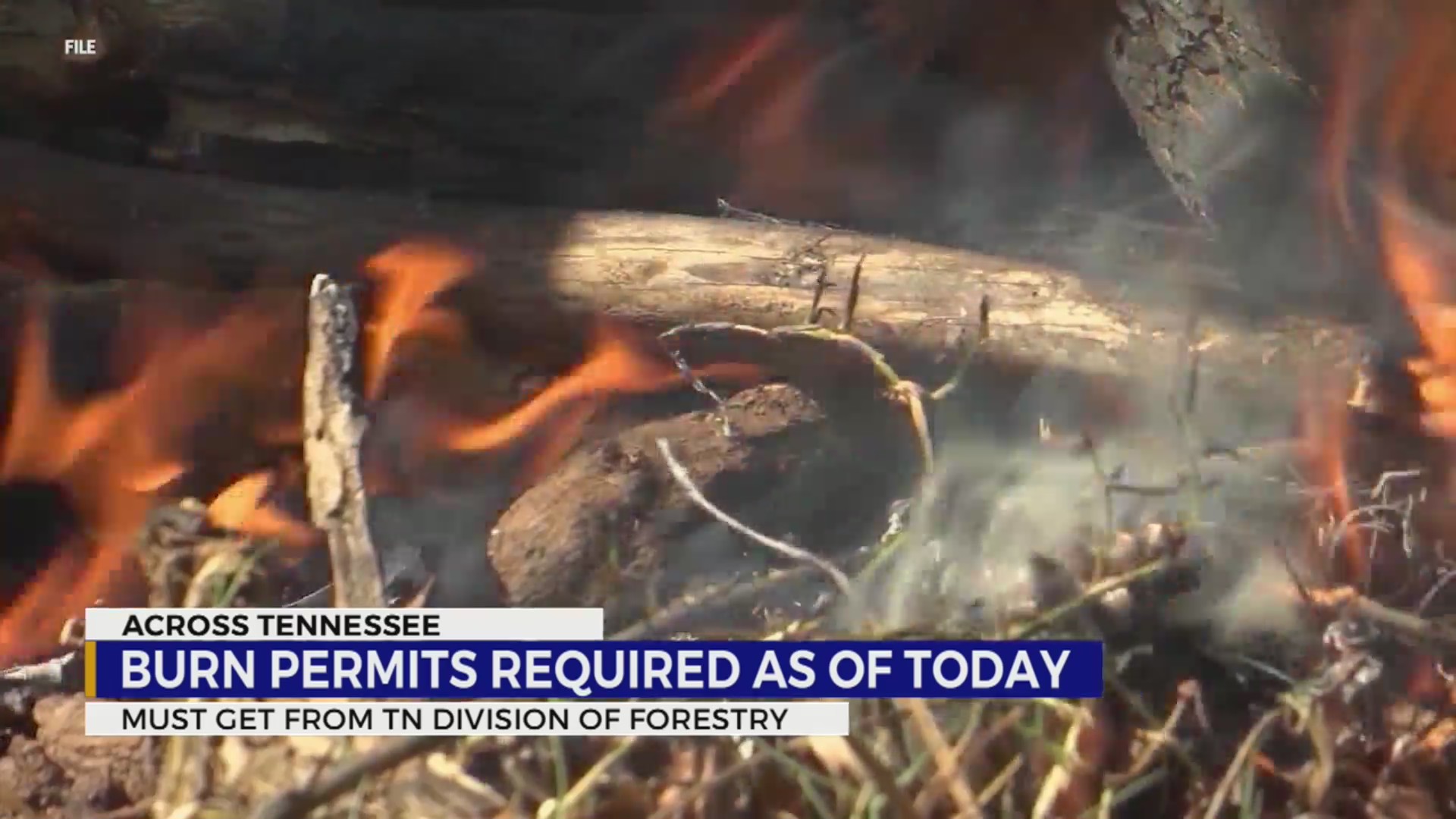 Tennessee burn permit requirement goes into effect – WKRN News 2