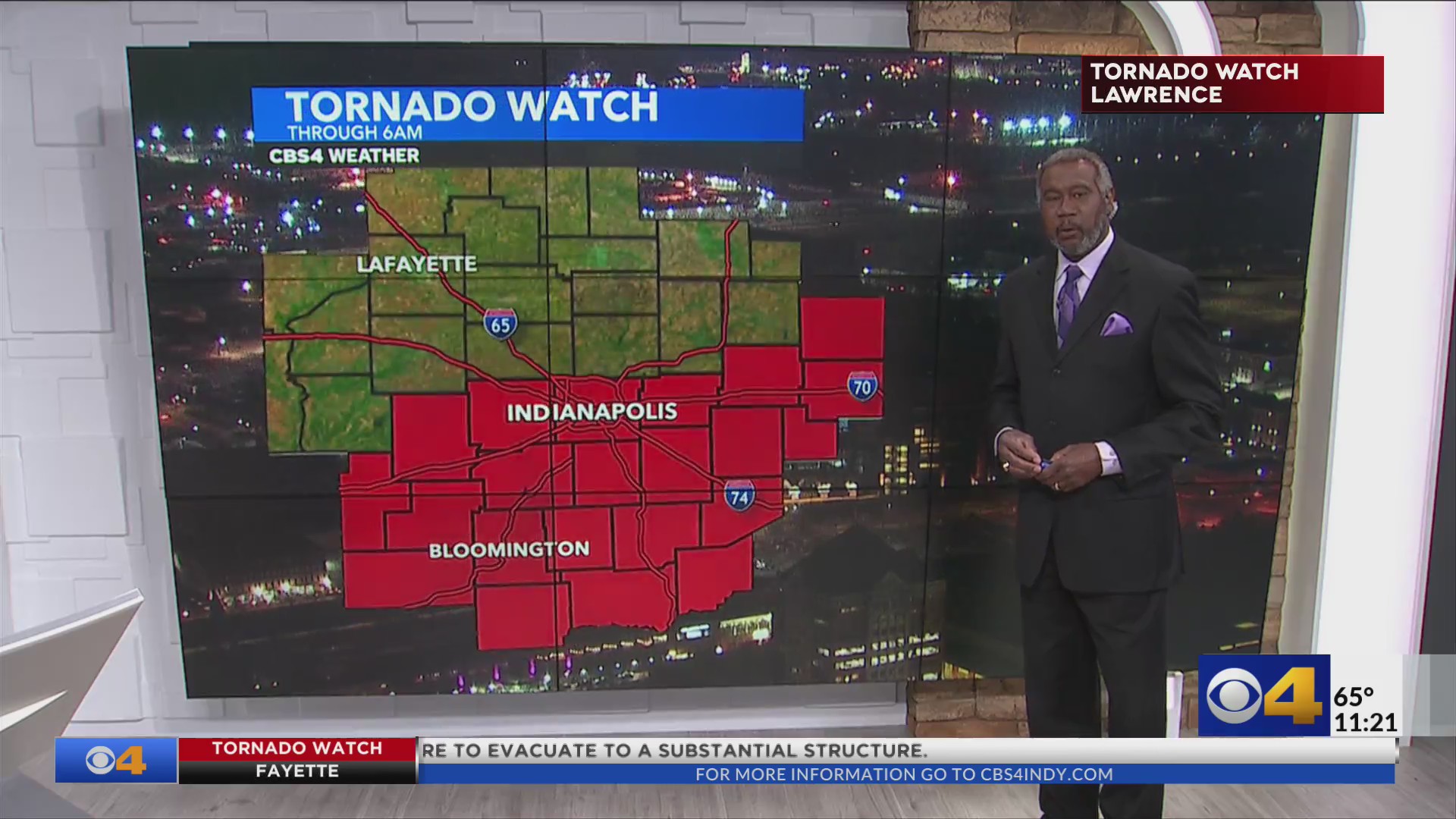A Tornado Watch is in effect through 6am – WTTV CBS4Indy