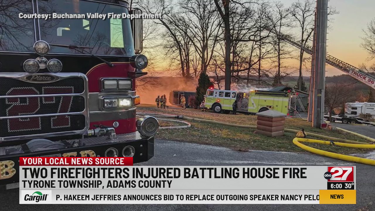 2 firefighters injured while battling Adams County fire – ABC27 2 firefighters injured while battling Adams County fire – ABC27