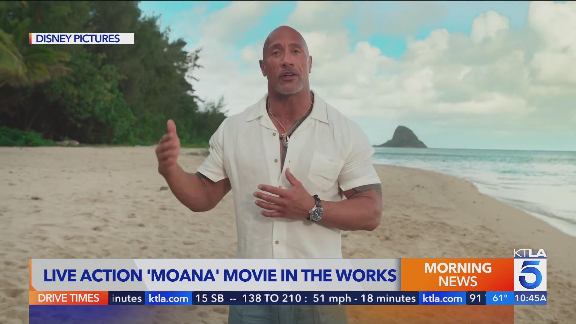 Disney teases live-action ‘Moana’ film, Dwayne ‘The Rock’ Johnson returns as Maui – KTLA
