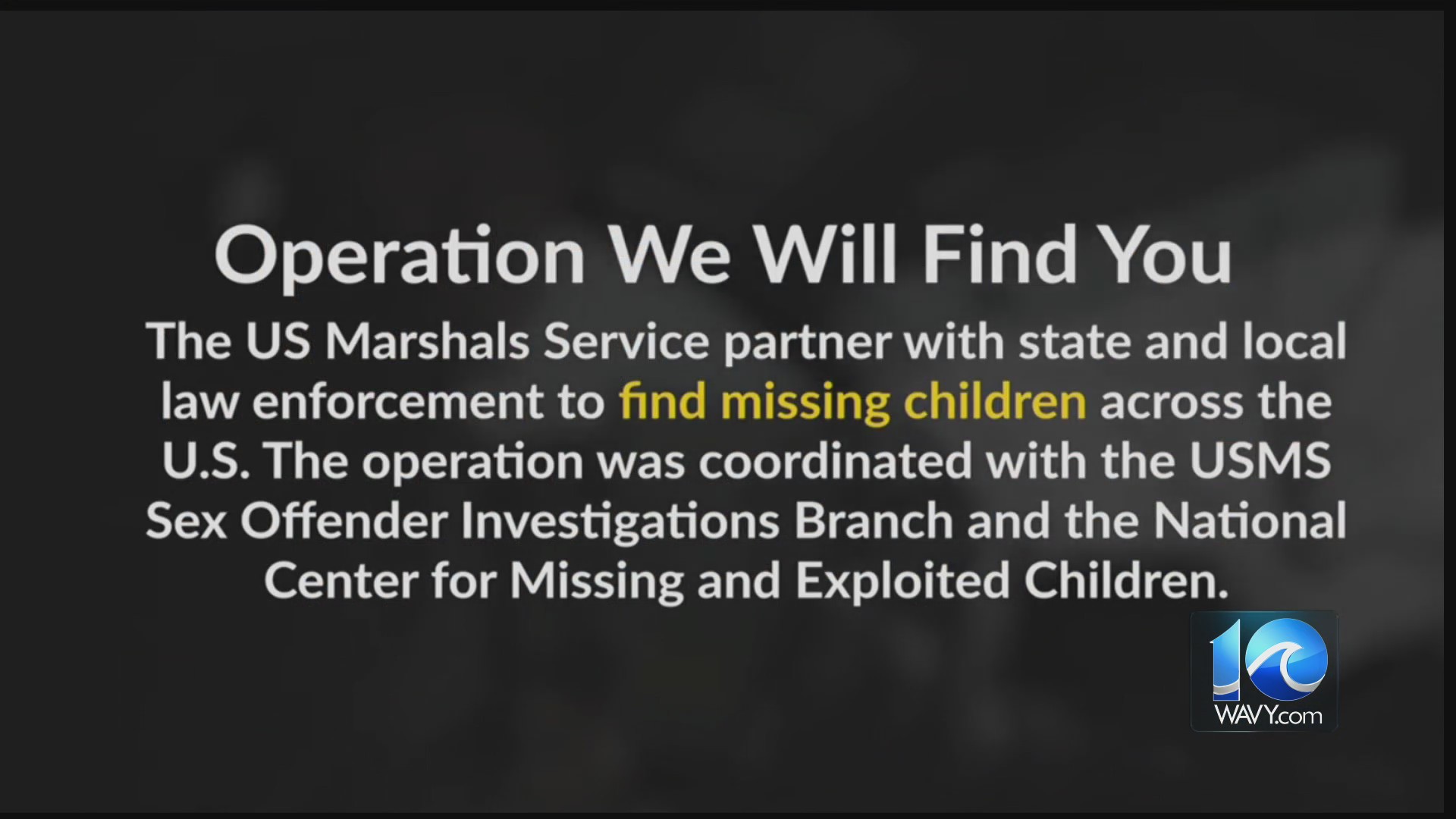 14 endangered missing children from Virginia recovered in U.S. Marshals ...