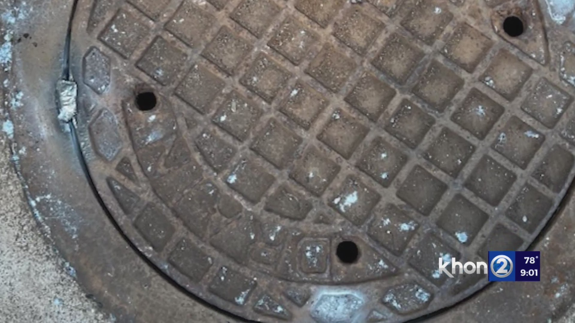 Resident claims strangers emerged from storm manhole on his property ...