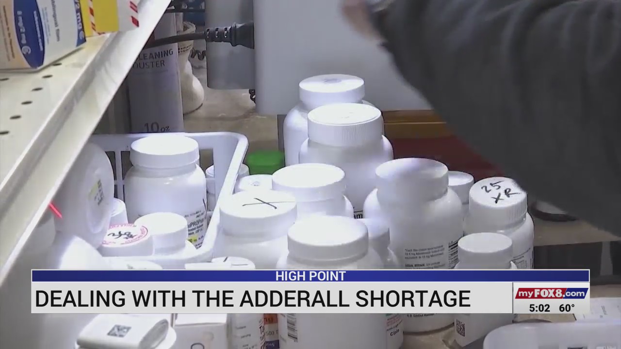 High Point dealing with Adderall shortage – FOX8 WGHP