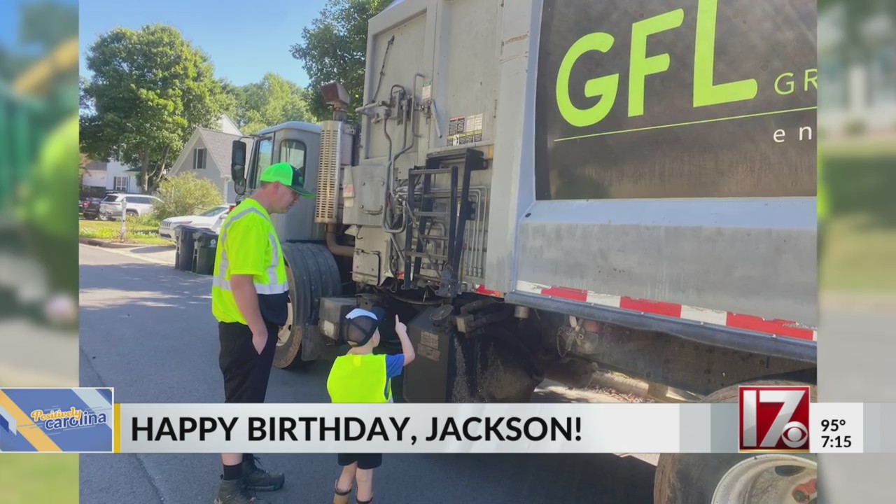 4-year-old surprised by Apex public works, police for his birthday ...