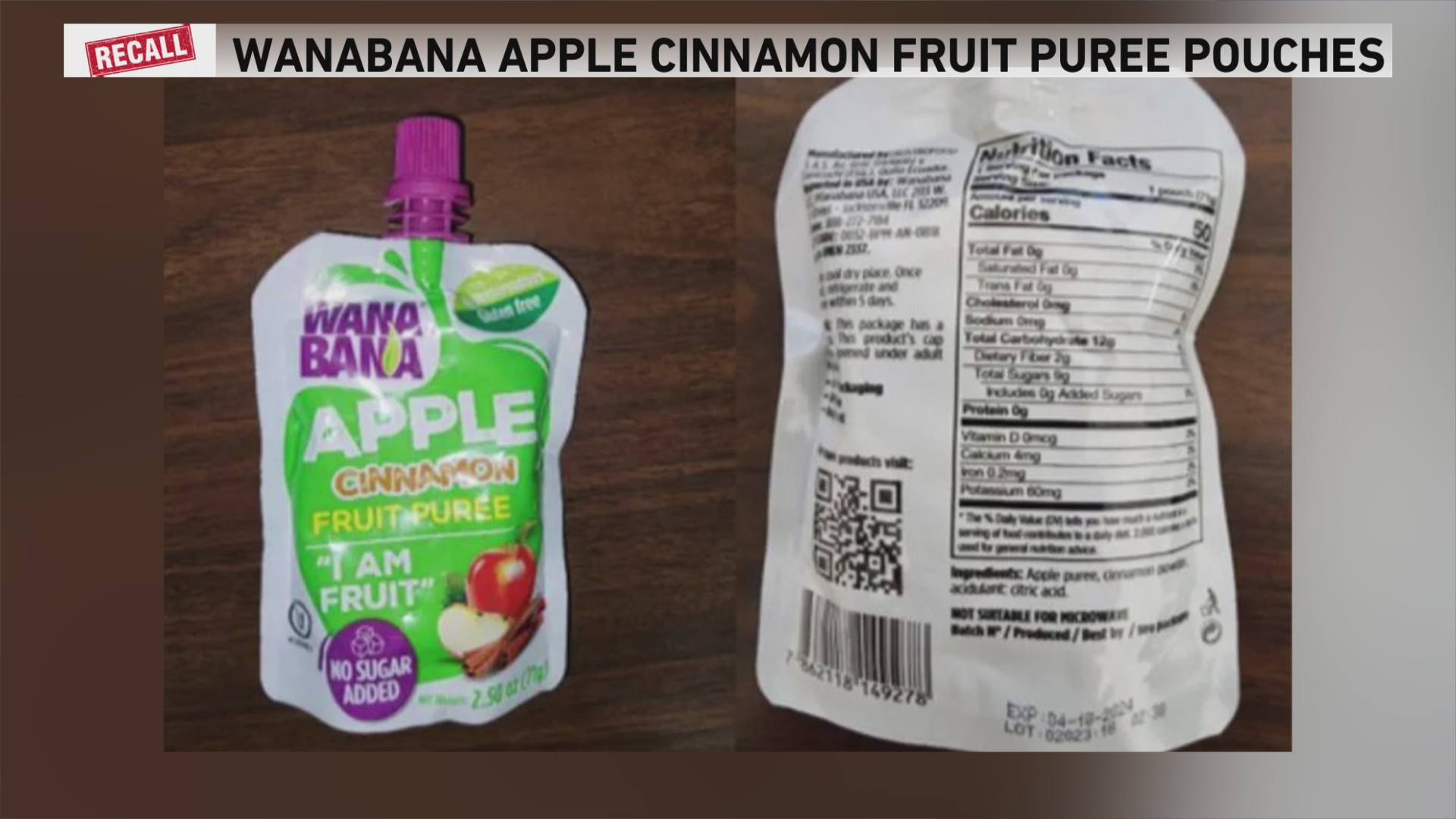 FDA says WanaBana fruit puree pouches may contain dangerous levels of ...
