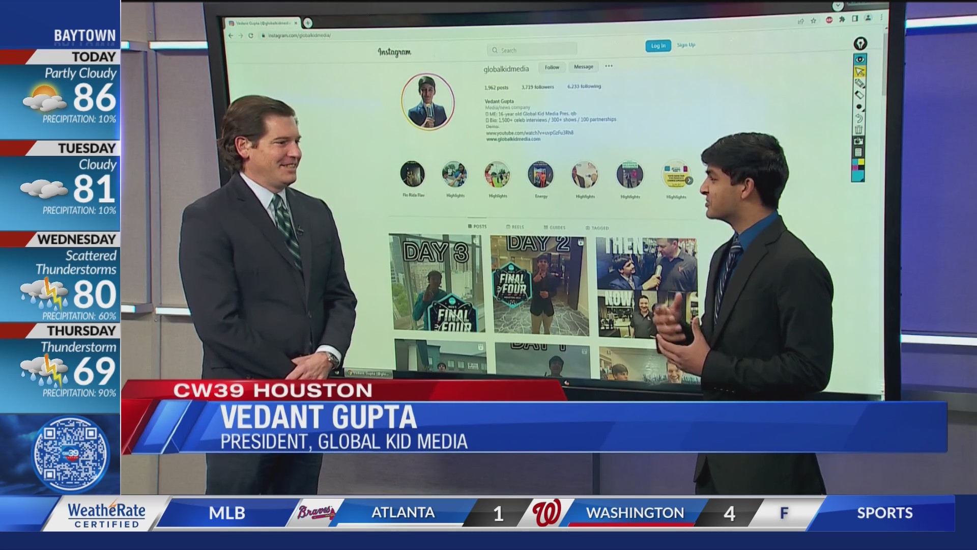 CW39 HOUSTON | Vedant Gupta, Global Kid Media visits CW39 Houston ...