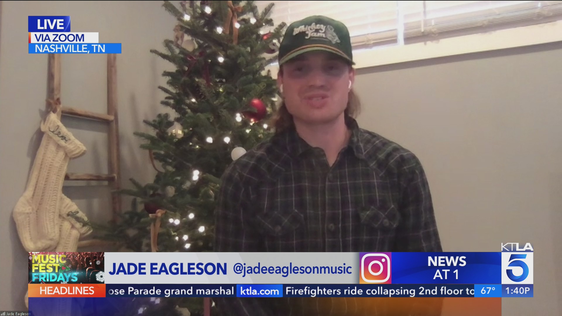 Music Fest Fridays: Jade Eagleson performs ‘Joy to the World’ – KTLA