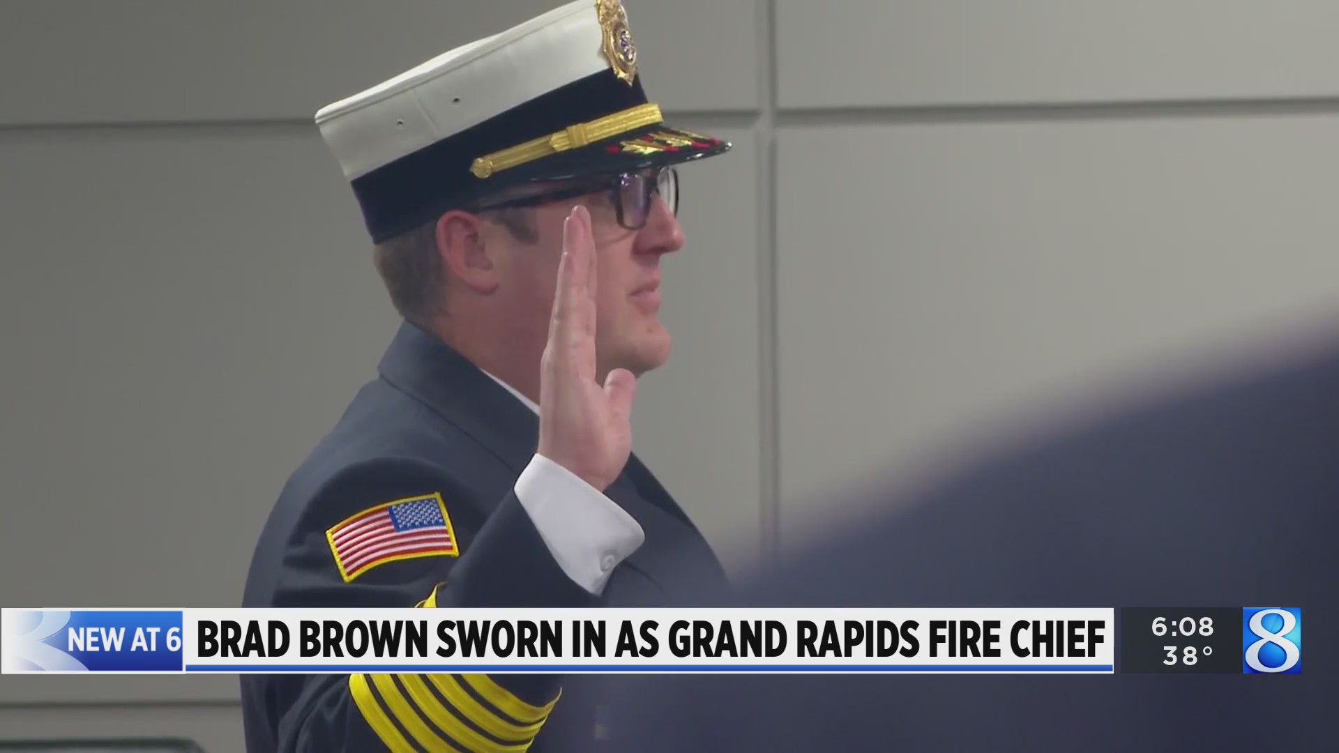 Brad Brown sworn in as Grand Rapids Fire Chief – WOODTV.com